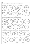 Circumference and area of circles worksheet | Teaching Resources