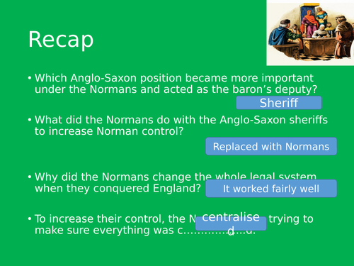 AQA GCSE History: Norman Legal System & Law and Order. 3 lessons inc ...