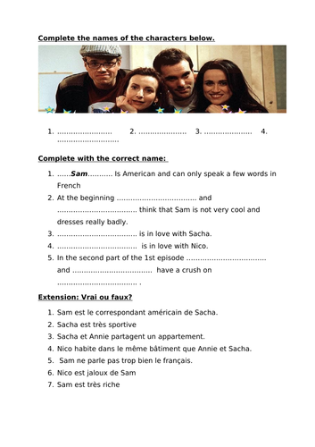 Extra French - episode 3 | Teaching Resources