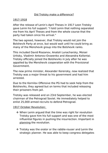 A-Level Soviet History Complete Notes and Revision Pack (1917-1963 ...