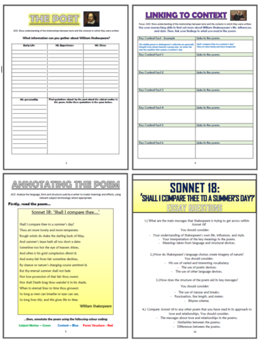 Shakespeare's Sonnet 18 - 'Shall I compare thee to a summer's day ...