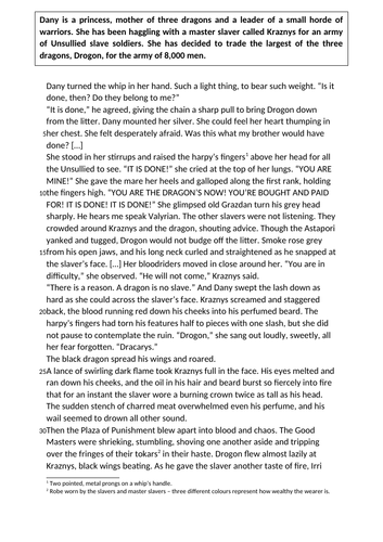 AQA 8700/1 GCSE English Language - Paper 1 Full Set - 'Unsullied ...