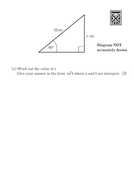 TRIGONOMETRY EXAM QUESTIONS (2D, 3D and NON-CALC )+ WORKING/ANSWERS ...