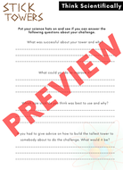 Outdoor STEM Activity - Stick Towers - Science, Math, & Financial ...