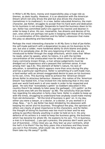 All My Sons | Teaching Resources