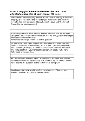 The Theme of Love in Romeo and Juliet | Teaching Resources