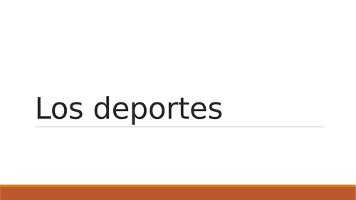 Spanish GCSE Sport | Teaching Resources