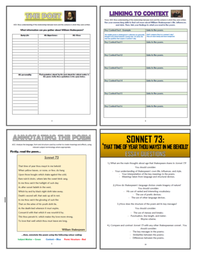 Shakespeare's Sonnet 73: 'That time of year thou mayst in me behold ...