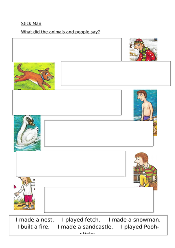 Stick Man resource pack | Teaching Resources