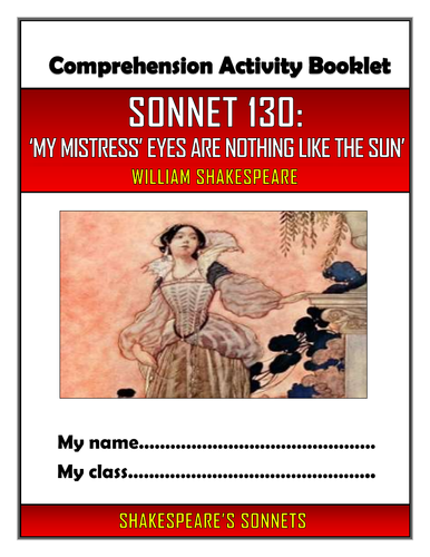 Shakespeare's Sonnets Comprehension Booklets Bundle! | Teaching Resources