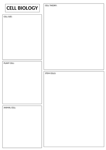 IB Cell Biology Work Booklet | Teaching Resources