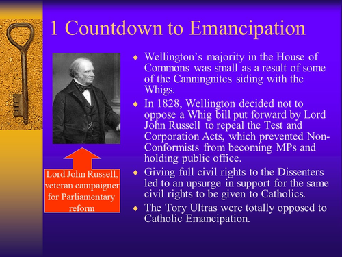 How significant was Catholic Emancipation in 1829? | Teaching Resources