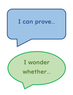 Maths Reasoning Sentences Speech Bubbles | Teaching Resources