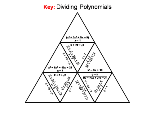Dividing Polynomials Game: Math Tarsia Puzzle | Teaching Resources Dividing Polynomials Game: Math Tarsia Puzzle | Teaching Resources