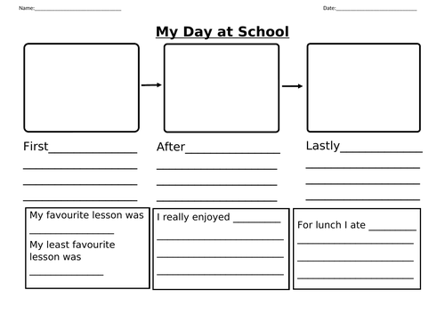 My Day At School Recount | Teaching Resources
