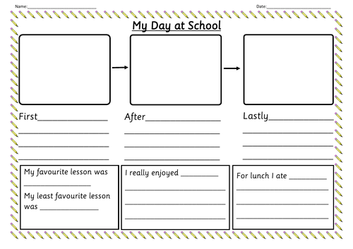 My Day At School Recount | Teaching Resources
