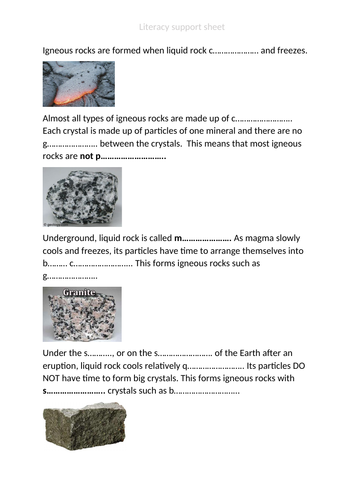 Activate 1 Earth: Igneous and metamorphic rock lesson 7.1.3 KS3 ...