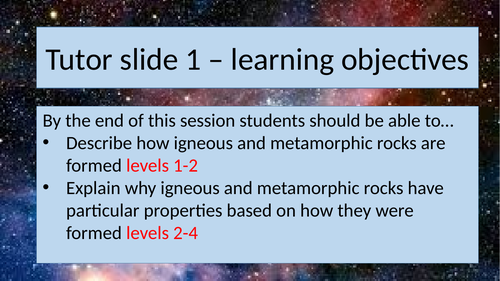 Activate 1 Earth: Igneous and metamorphic rock lesson 7.1.3 KS3 ...