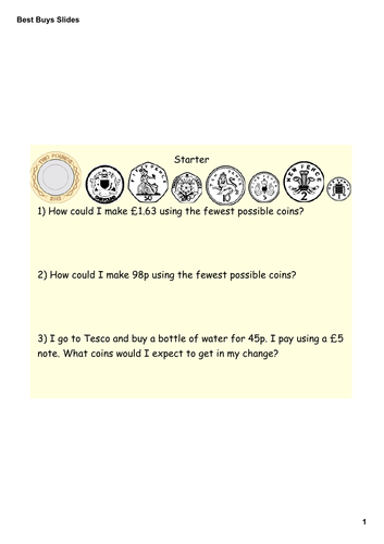 Best Buys - The Apprentice | Teaching Resources