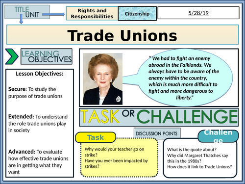 Trade Unions | Teaching Resources