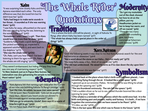 'The Whale Rider' Key Quotations | Teaching Resources