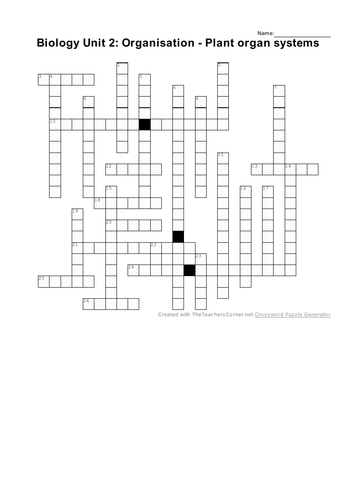 AQA Combined Science: Biology crosswords | Teaching Resources