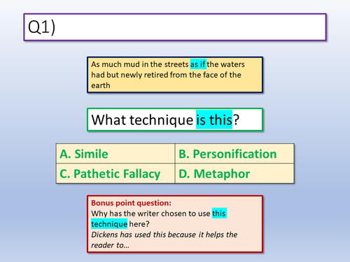 AQA English Language Paper 1 Revision | Teaching Resources