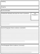 Broadsheet Article Writing for GCSE | Teaching Resources