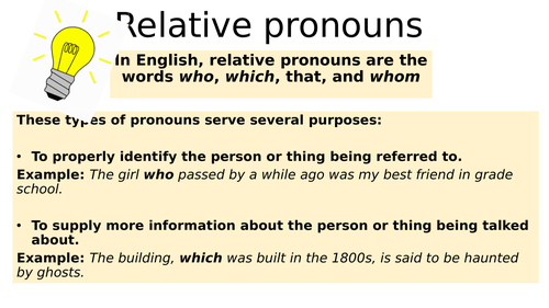 Relative pronouns-qui, que, dont | Teaching Resources