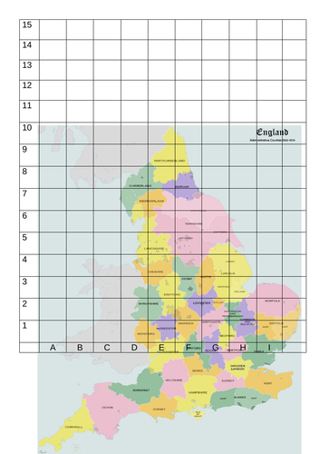 UK map, Counties map and World map with coordinates | Teaching Resources