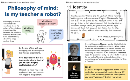 KS3 Philosophy of Mind Textbook-style Anthology | Teaching Resources