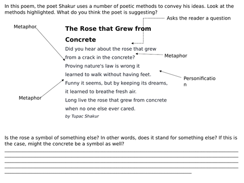 Unseen Poetry Lesson 1 | Teaching Resources