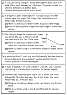 Bearings with trigonometry (SOHCAHTOA) | Teaching Resources