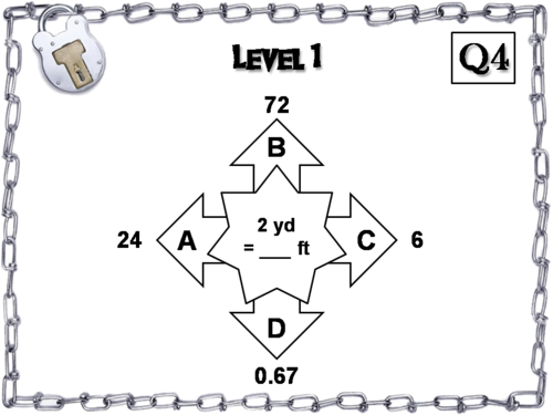 Customary Measurements & Conversions Game: Math Escape Room -inches ...