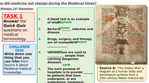 Medicine through Time - GCSE History - Medieval medicine (7 lessons ...