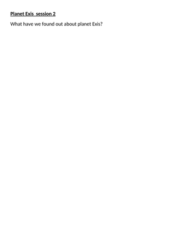 Planet Exis guided reading sheets Project X turquoise level | Teaching ...