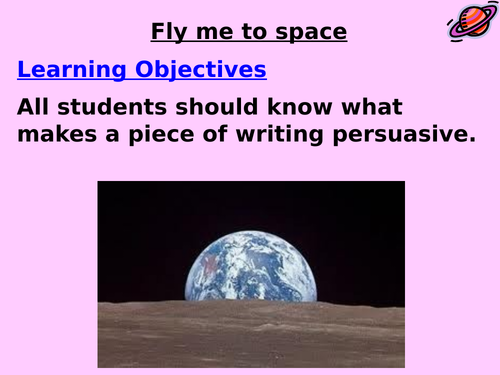 Going to the moon - persuasive writing literacy task | Teaching Resources