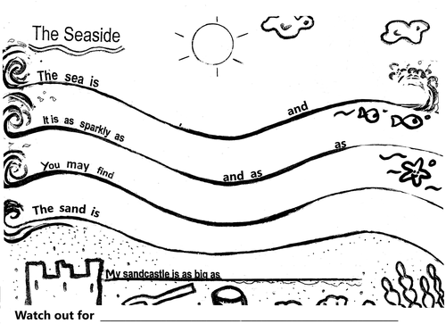 2 Seaside Writing Sheets - Y1-3. | Teaching Resources