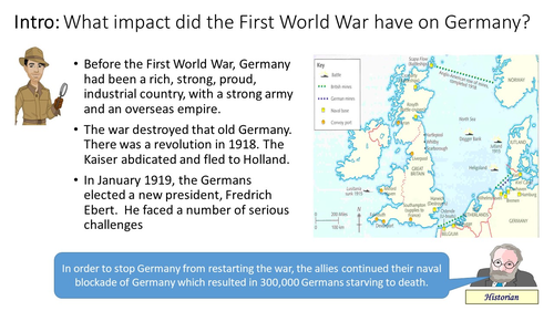 What challenges faced the Weimar Republic in 1919? | Teaching Resources