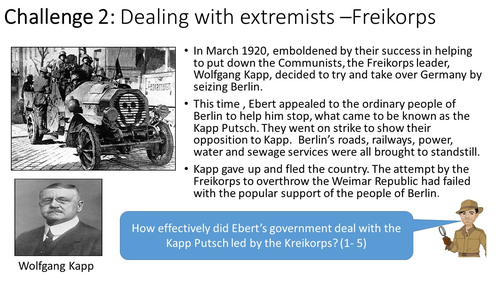 Weimar Republic 1919 - 1923 | Teaching Resources