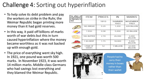 Weimar Republic 1919 - 1923 | Teaching Resources