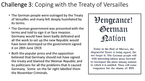 How sucessful was the Weimar Republic 1919 - 1923? | Teaching Resources