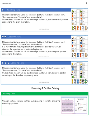 Year 2- Week 2- Geometry: Position & Direction -Differentiated ...