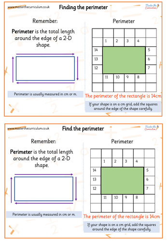 Year 3- Week 2- Length & Perimeter -Differentiated Worksheets- White ...