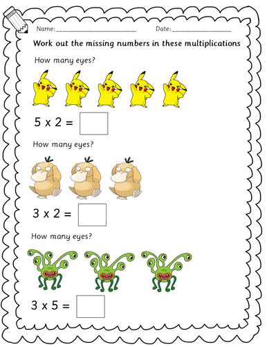 Year 1 multiplication - 2s and 5s | Teaching Resources