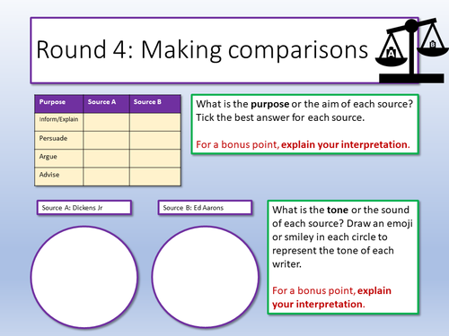 English Language Paper 2 Revision Quiz | Teaching Resources