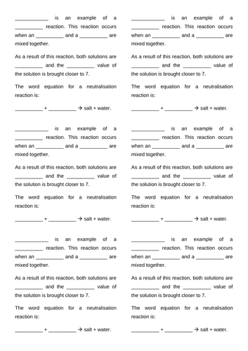 AQA KS3 YEAR 7 - CHEMISTRY - REACTIONS | Teaching Resources