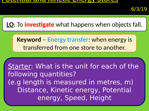 AQA KS3 YEAR 7 - PHYSICS - ENERGY & ELECTROMAGNETS | Teaching Resources
