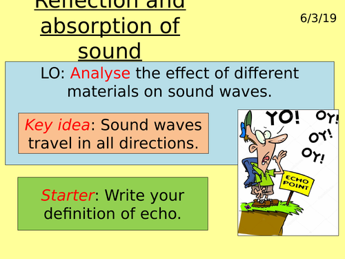 AQA KS3 YEAR 7 - PHYSICS - SOUND & LIGHT WAVES | Teaching Resources