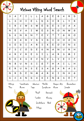 Viking Word Search | Teaching Resources
